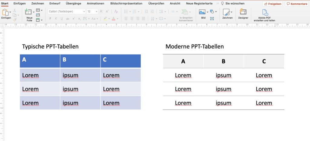 Video: Tabellen gestalten in Präsentationen